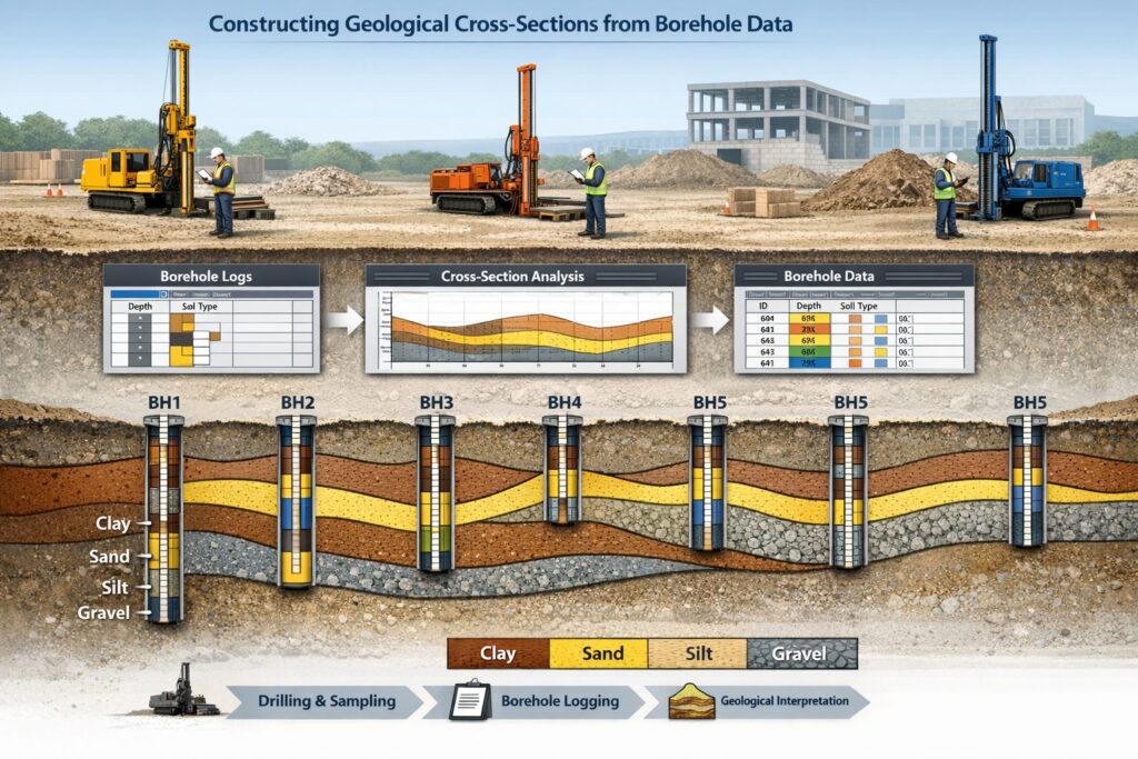 Geological Cross-Sections from Borehole Data Guidebook - Knowledge Center