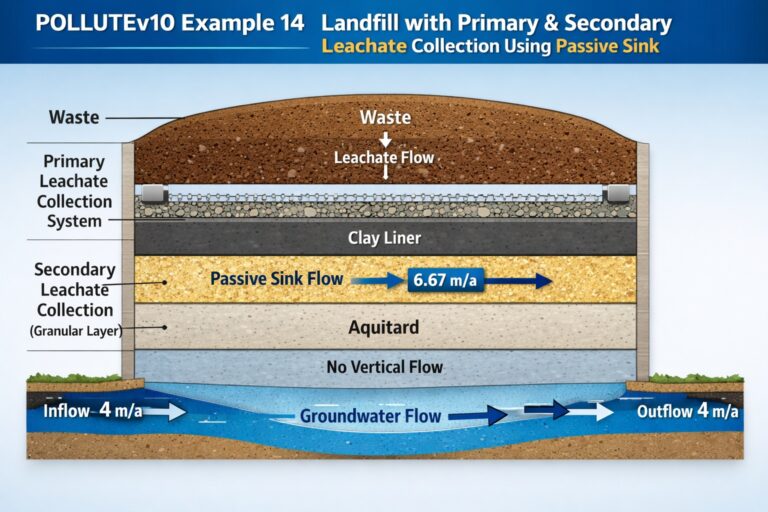 POLLUTEv10 Example 14: Advanced Landfill Modeling - Knowledge Center